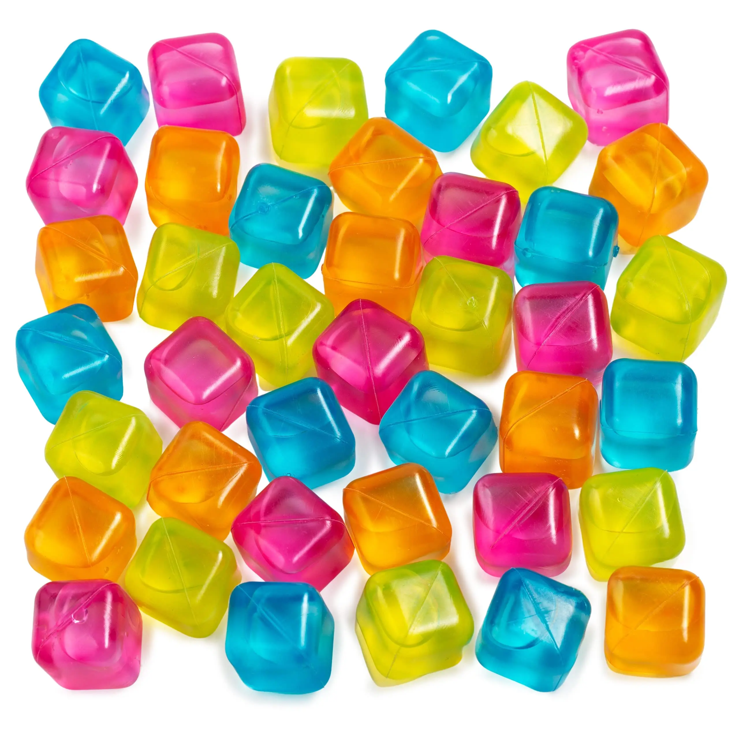 Reusable Plastic Ice Cubes Colorful Refrezable Ice Cubes for drinks ...