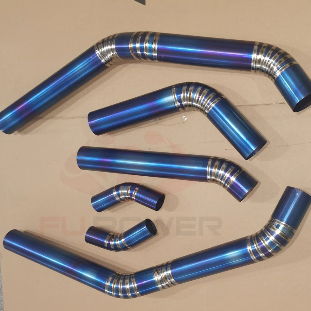 Custom Titanium Pipes for Turbo Exhaust Air Intake Kit