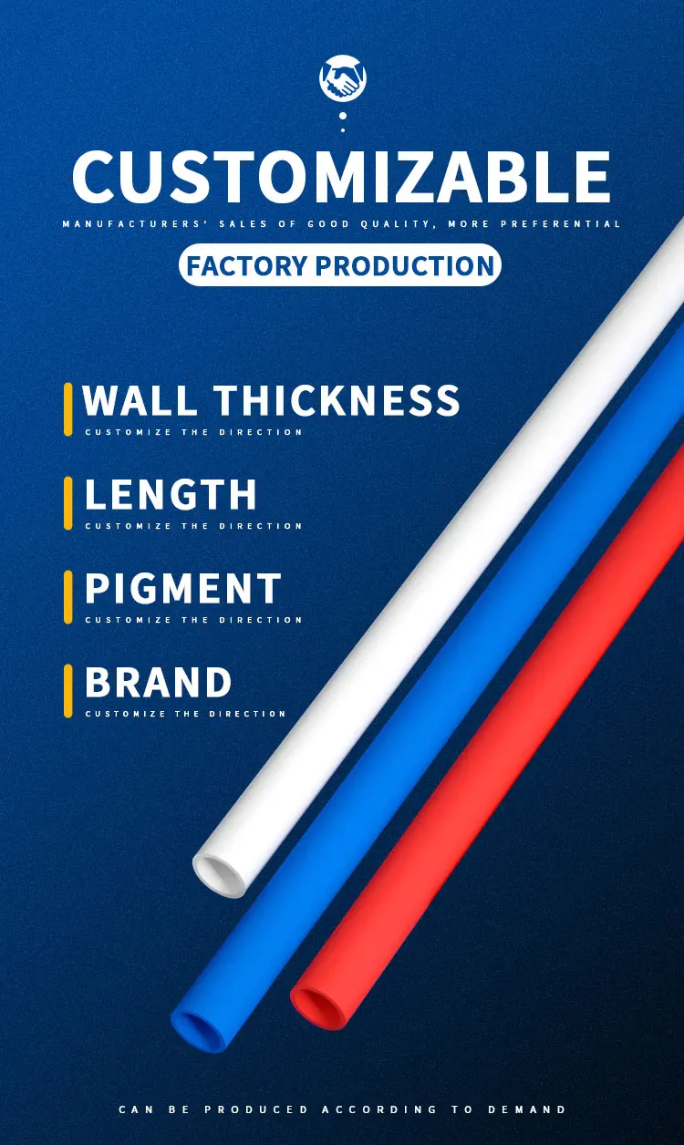 Different Size Pvc Plastic Extruded Shaped Pipe And High Temperature ...
