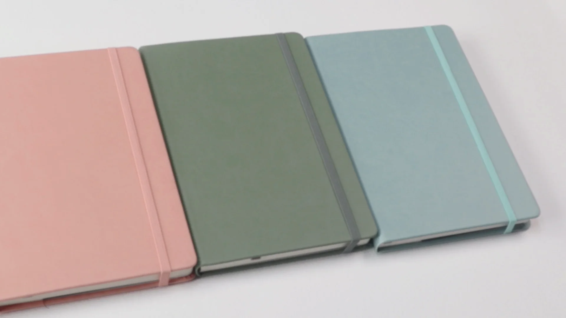 A6 Diary Note Book Pu Covered Leather With Pocket Notebook With Elastic ...