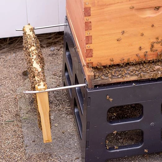 Automatic Black Plastic Beehive Stand - Support & Durability