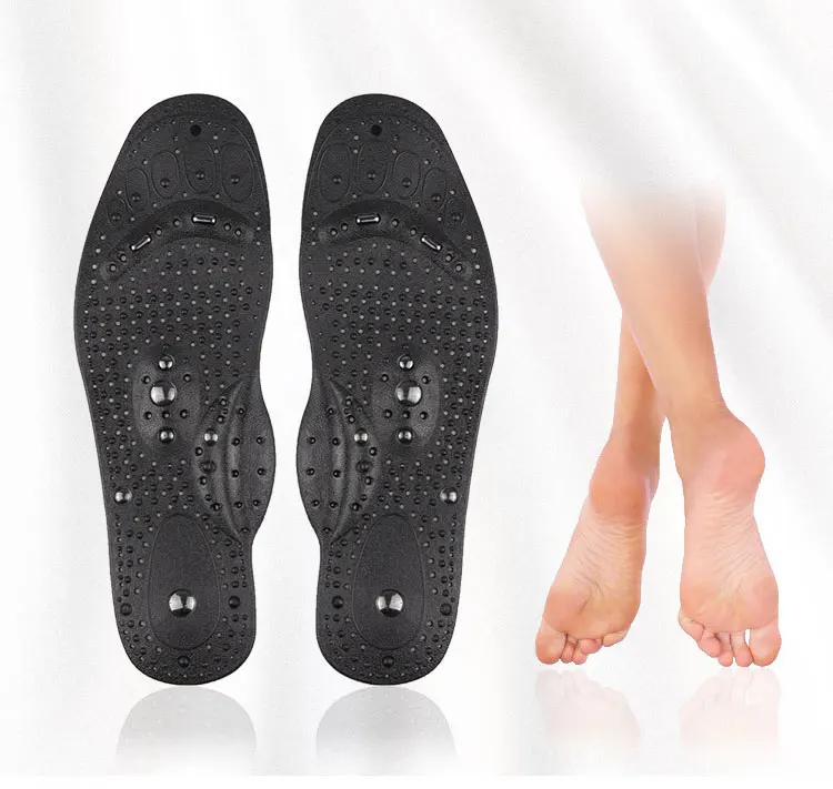 Genuine PVC Plastic Acupressure Magnetic Shoe Insoles Pain Relief ...