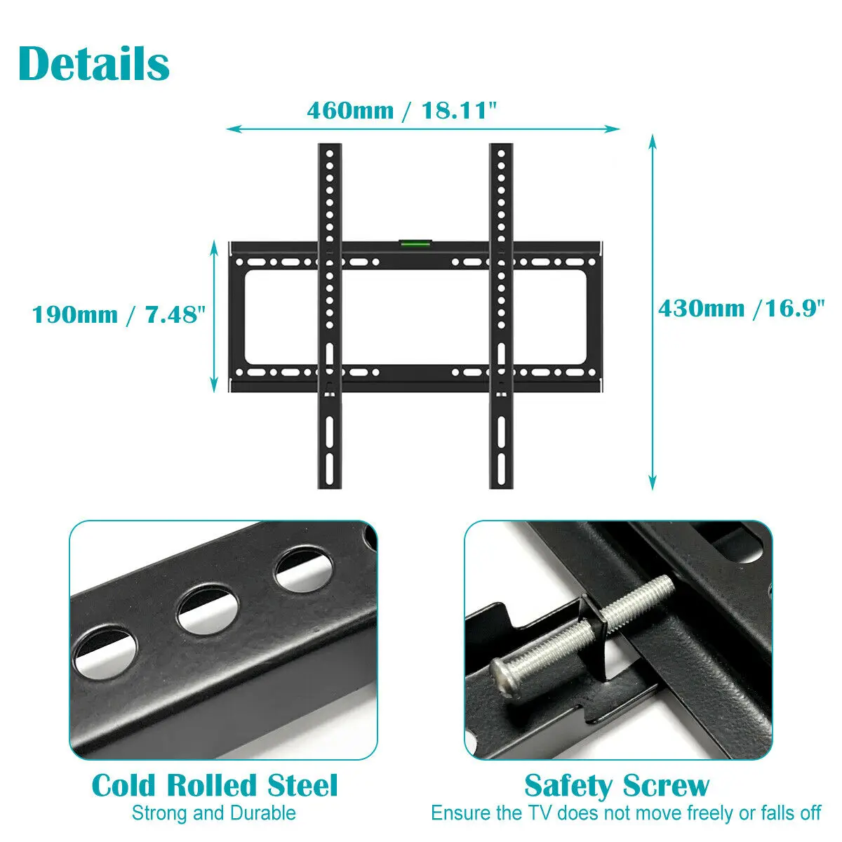 Universal Lcd Led Screen Tv Wall Mount Bracket Suitable For Size 26"-65 ...