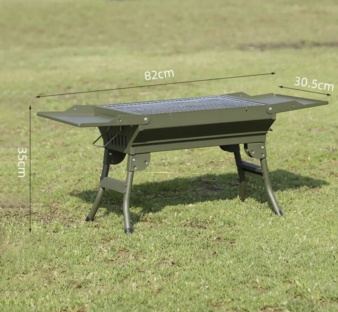 Portable Barbecue Grill Foldable Charcoal Grill Outdoor Camping ...