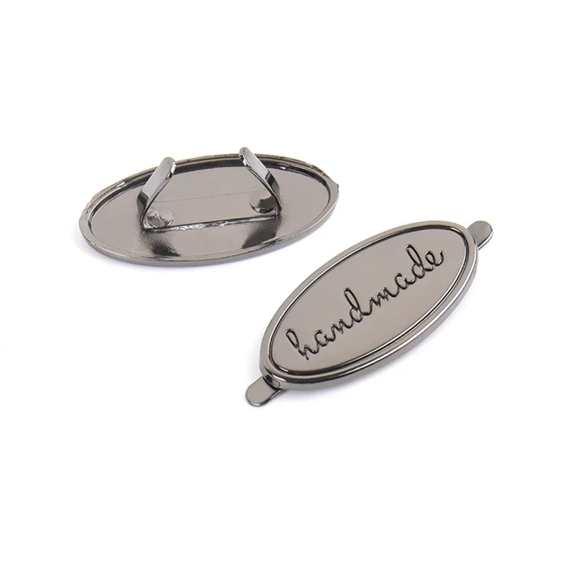 Rainbow Handmade Sewing Brand Name Plate Clothing Label Metal Purse ...