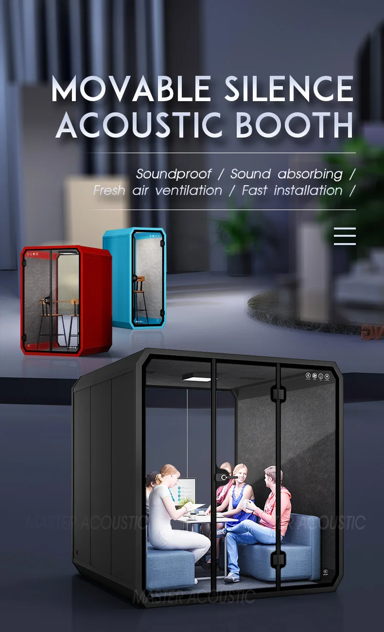 Master Acoustic Booth Modular Easy Install Soundproof Vocal Booth Noise ...