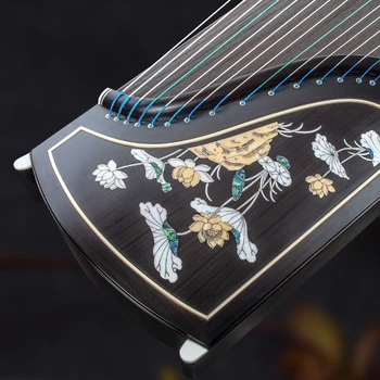 Naomi Advanced Chinese Zither 21 String Black Sandalwood Guzheng ...
