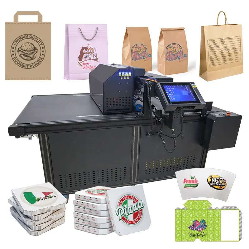 Single One Pass Digital Carton Inkjet Printer for Kraft Paper Bag ...