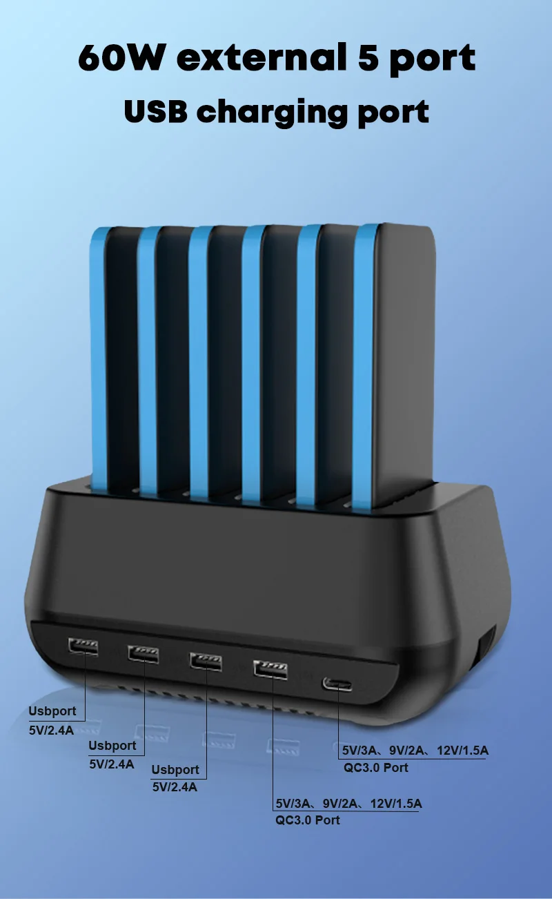 Charging Stations Power Bank Menu Holder Power Restaurant 6 Slot ...