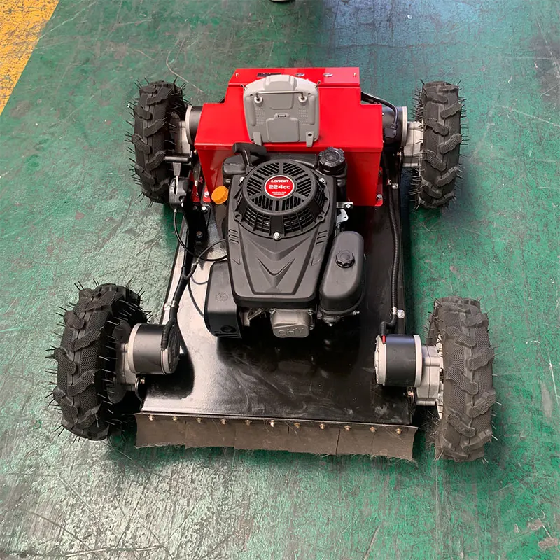 Electric Crawler Bush Cutter AI Robot Lawn Mower for Home Use