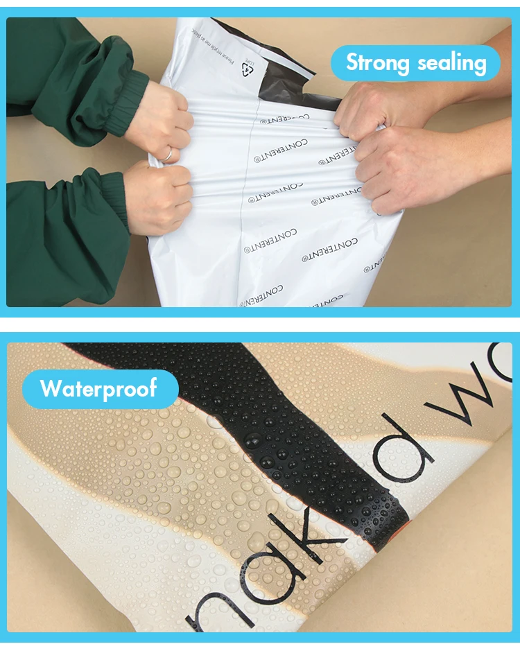 Custom Large Mailer Bags with Handle Custom Printed Poly Mailing Bag ...