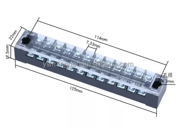 Distribution Box Connection Box TB2512 600V Terminal Block