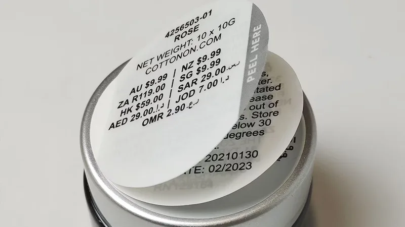 Manufacture Custom Peel And Reveal Adhesive Multilayered Label Sticker ...