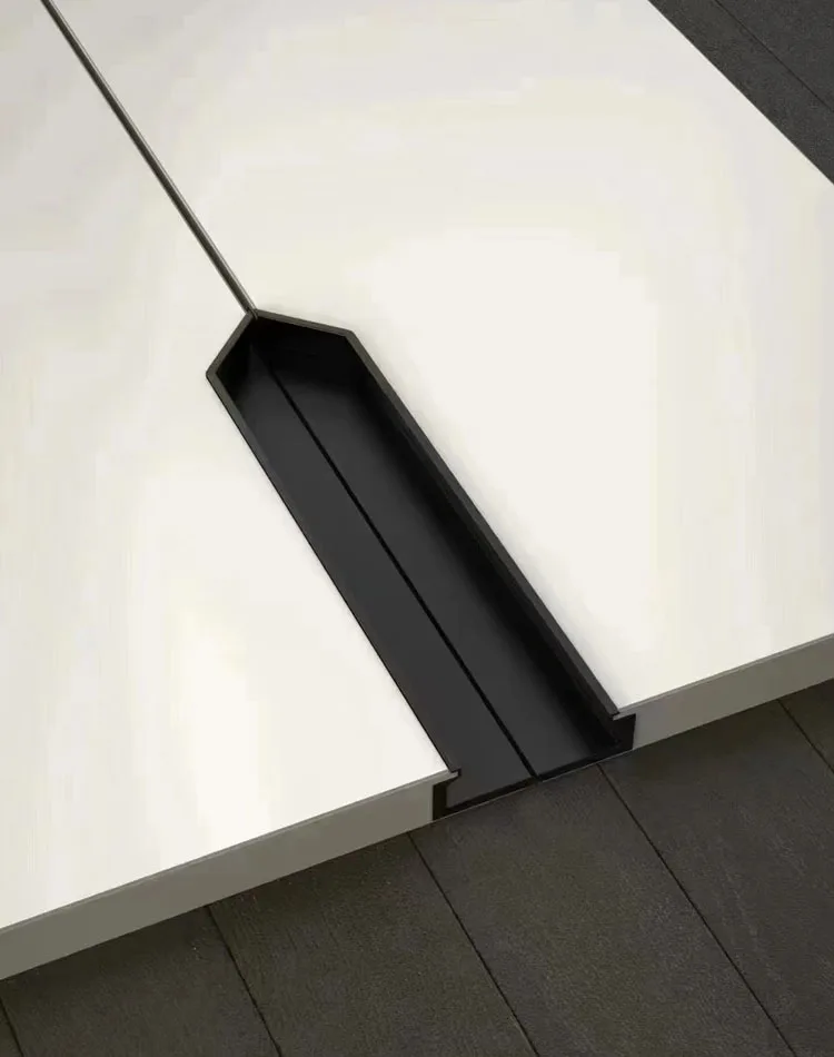 Invisible Concealed Handle - Elegant Aluminum Design