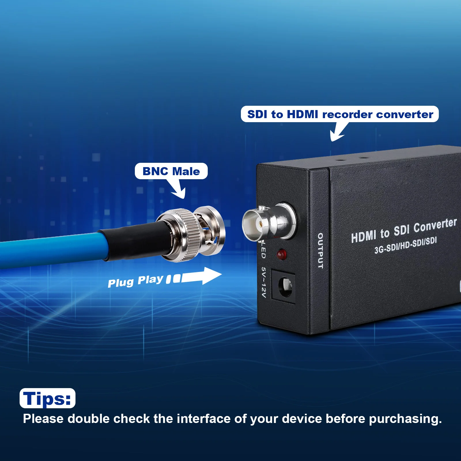 Superbat 6G SDI Cable - 75 Ohm BNC Male Belden 1694A