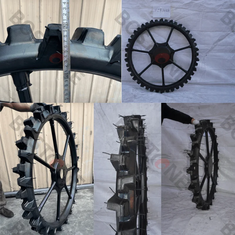 Farm Agricultural Solid Sprayer Tractor 1.2 M Tires For Paddy Field ...