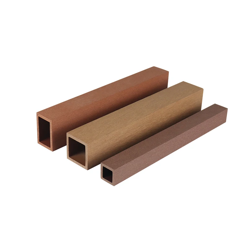 Natural Aesthetic Pe Timber Tube/Outdoor Waterproof WPC Square Tube/WPC ...