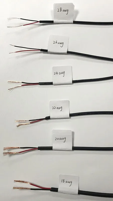Awm 2464 20awg 2 Core Black Style 2 Core Pvc Cable And Wire ...