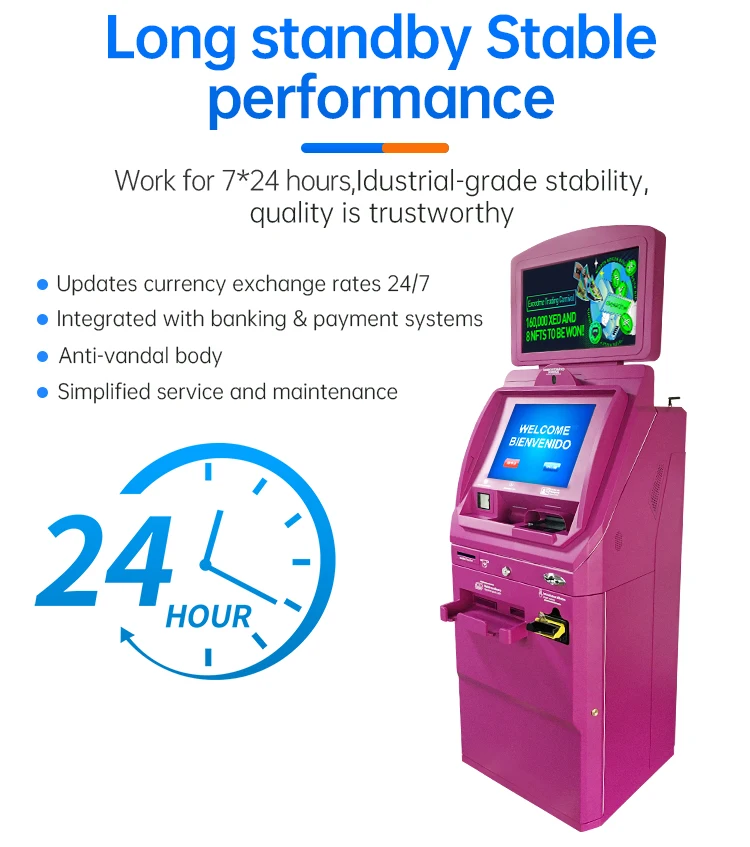 Hunghui 2024 Atm Crypto Machine Kiosk Cash Exchange Machine Payment ...