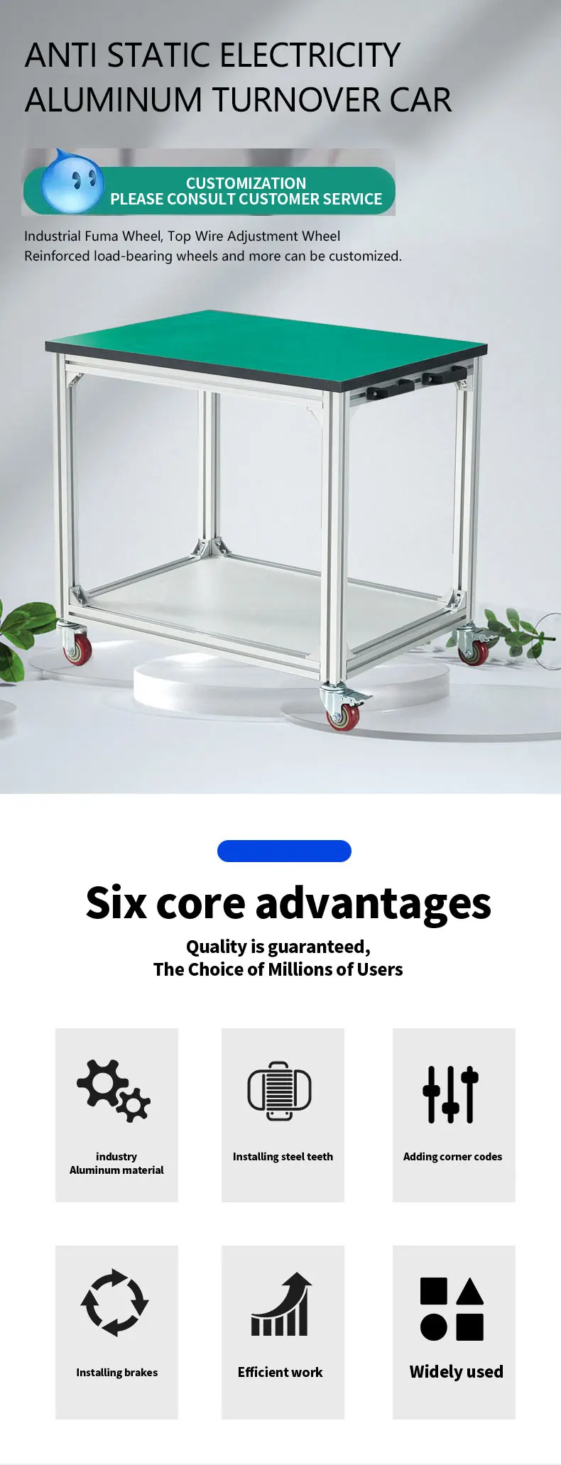 Factory Table Assembly Line Esd Workbench Aluminum Profile Table ...