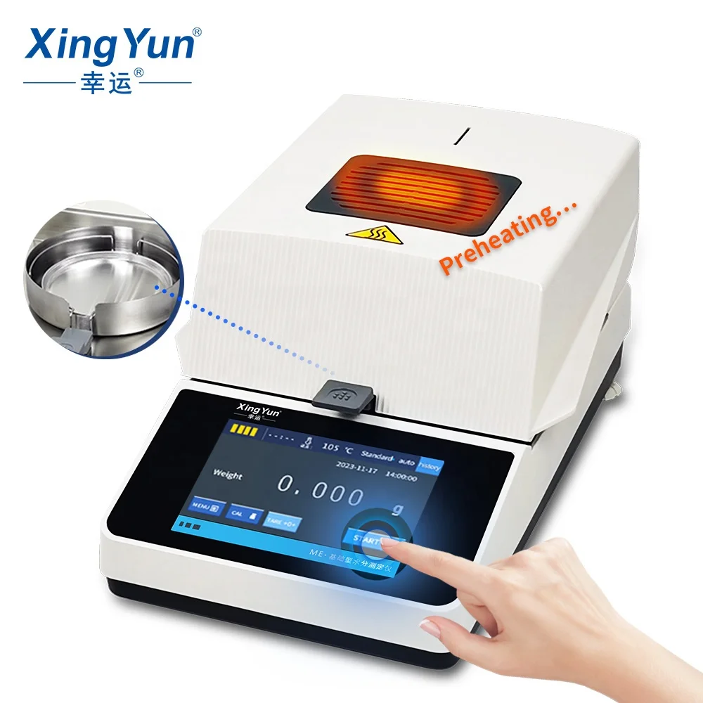 Moisture Analyzer Xy-me 0.001g Capacity:110g 5 Inch Touch Screen Silent ...