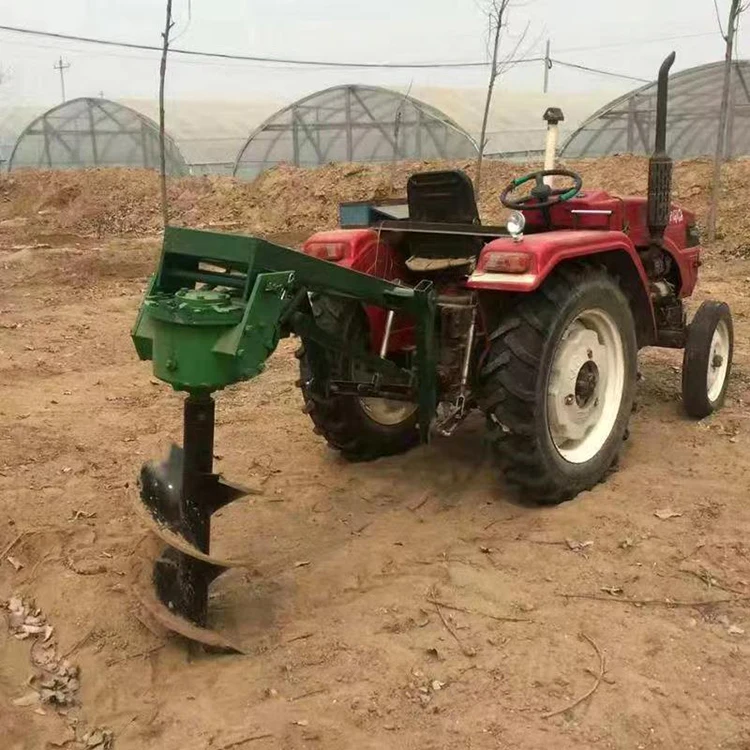 Tractor Traction Tree Planting and Drilling Machine - Efficient & Reliable