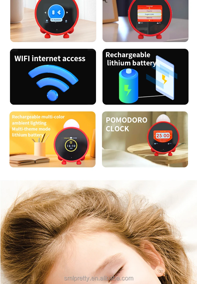 Multifunctional Intelligent AI Electronic Alarm Clock Similar to ...