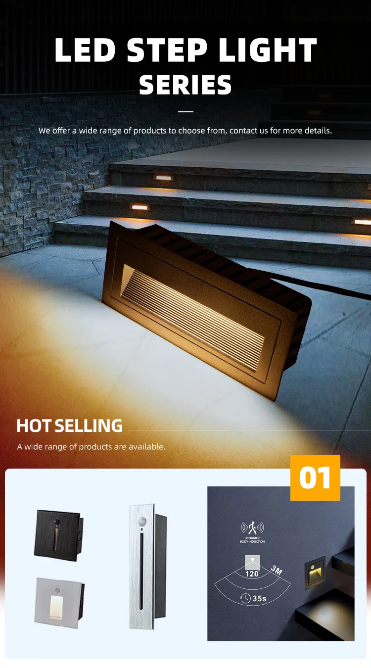 Modern 6W 6000K IP65 Outdoor LED Trimless Step Light Wall Mounted ...