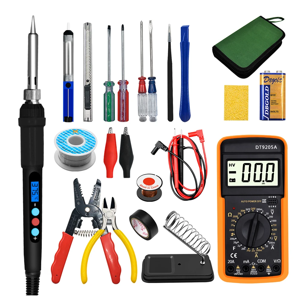 Long Life Digital Multimeter Tester Soldering Iron Kit Internal Heating ...