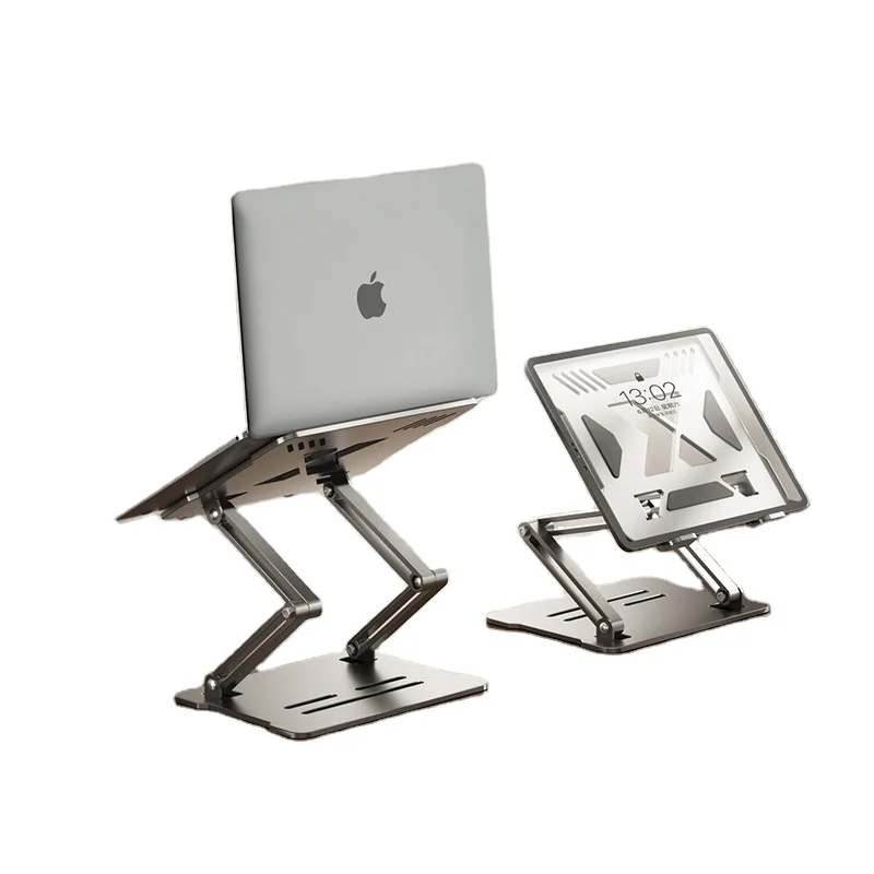 Adjustable Aluminum Laptop Stand Vertical Ergonomic Table Top Portable ...