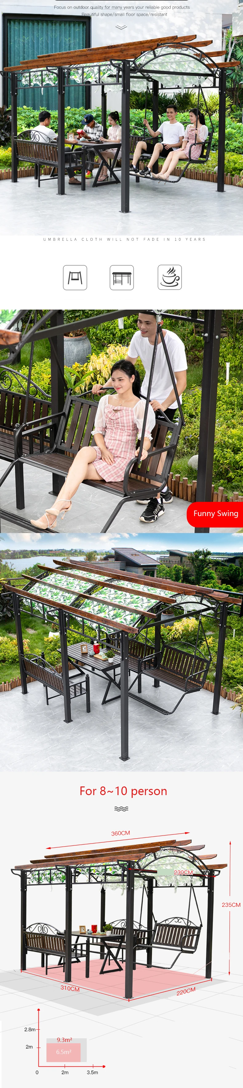 Chinese Style Pergola - Durable and Stylish Outdoor Gazebo