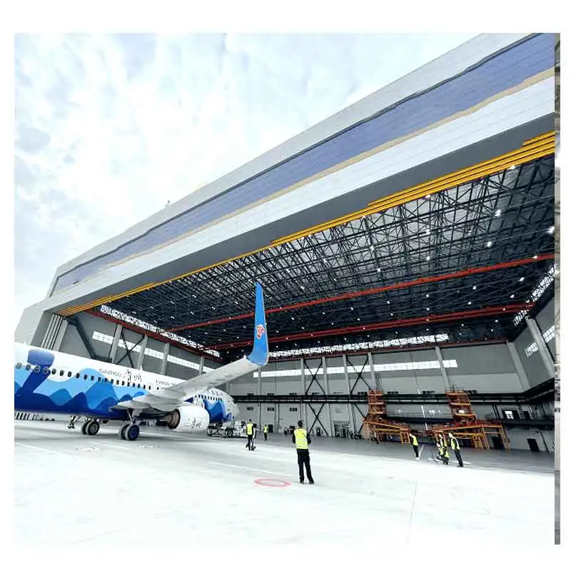Prefabricated Steel Truss Roof Aircraft Hangar - Durable & Versatile