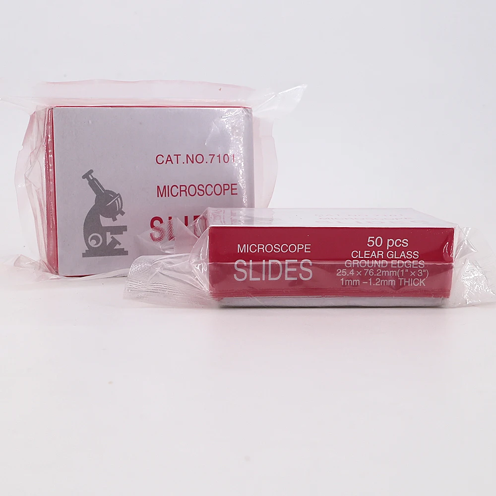 Disposable Laboratory Use Frosted Prepared Microscope Glass Slides 7101 ...