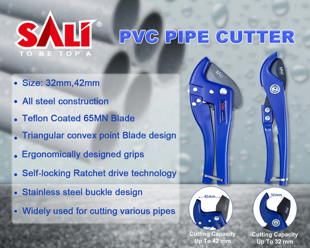 Sali Manual Hand Tools Pipe Cutter Scissors for PVC/PPR Plastic Pipes ...