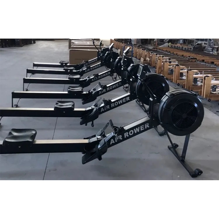 Foldable Rowing Machine Commercial Gym Equipment 9309 White Air Rowing ...