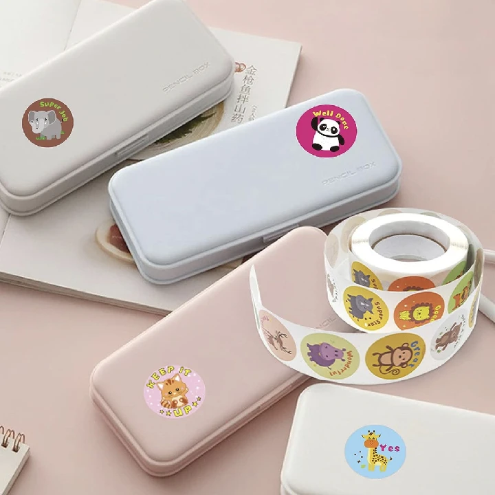 Customized Printing Color Paper Promotional Waterproof Clear Circle ...