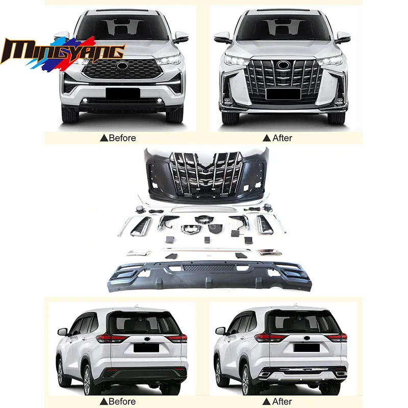 Hot Selling Car Bumper Guard Lip Side Step Bodykit For Toyota Innova ...
