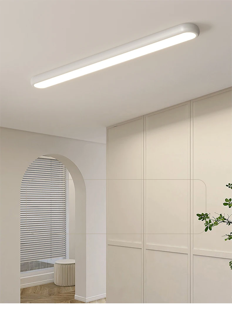 Jjc Long Square Simple Design Tricolor Dimming Nordic Minimalist 1m 1 ...