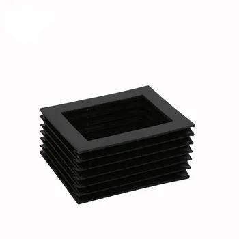 Rubber Accordion Linear Guide Rail Bellow Covers Rectangular Bellows ...