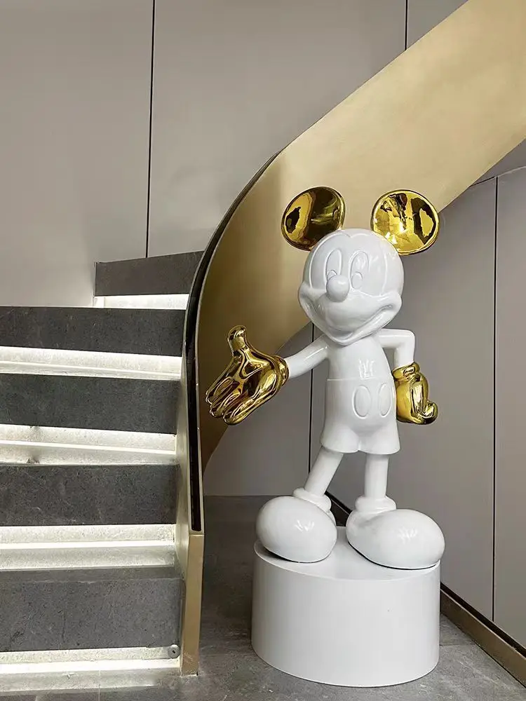 Mickey Sculpture Life Size Fiberglass Mickey Mouse Statues