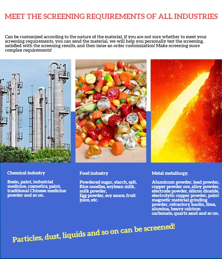 Rotary Circular Vibration Separator Food Chemical Metal Metallurgy ...