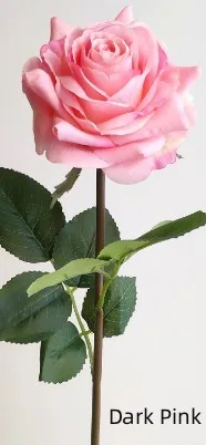 Wholesale Artificial Faux Silk Rose Flower Real Touch Latex Coated ...