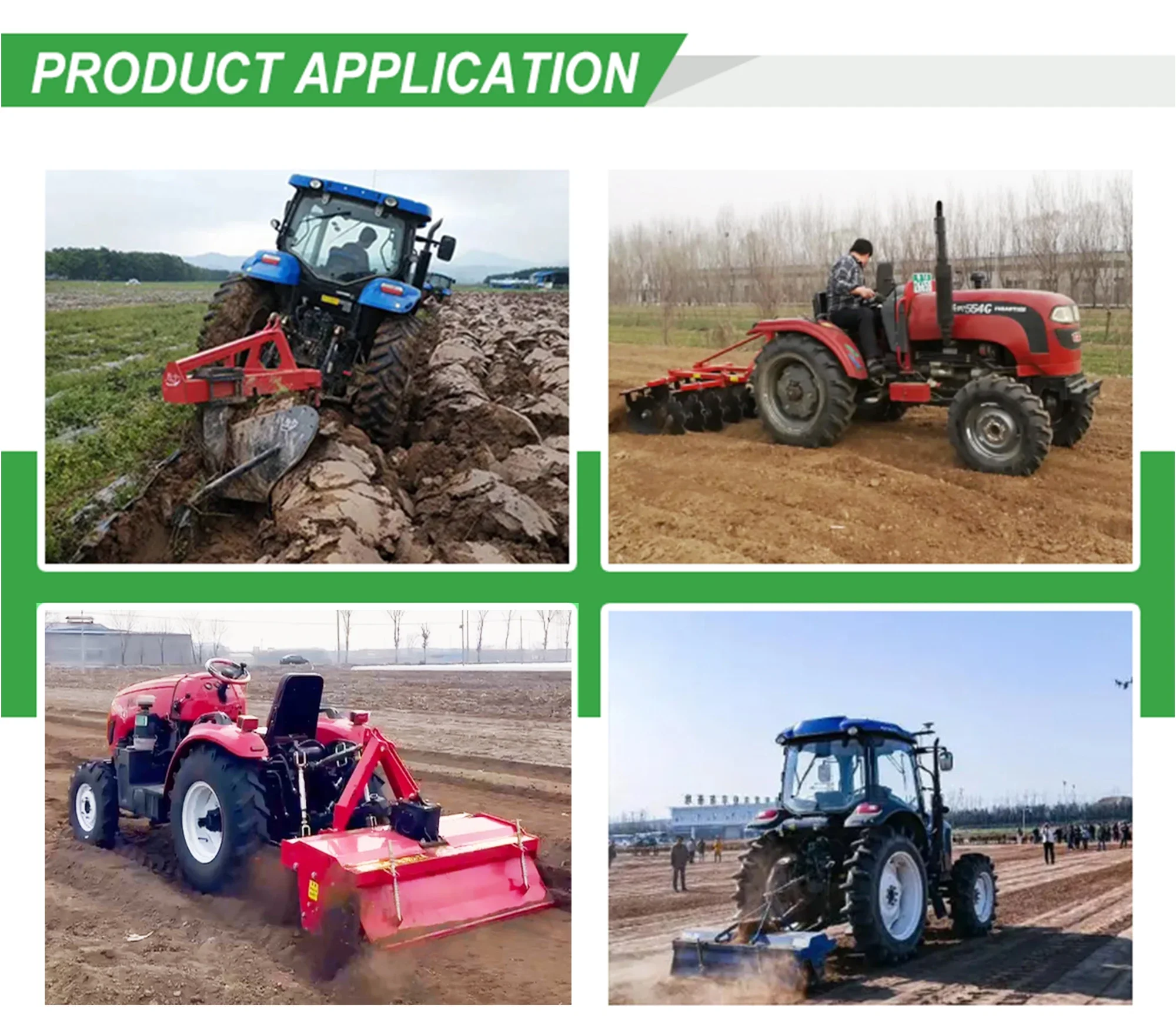 Agricultural 4 Wheel Trator Small Mini 4x4 Compact Tracteur Agricole ...