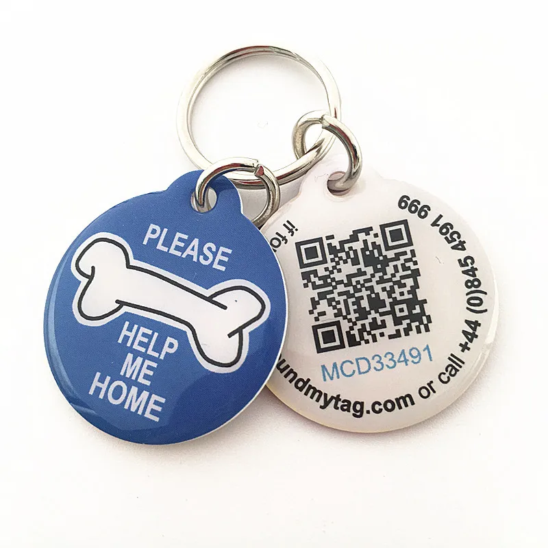 Wholesale High Quality Low MOQ Custom QR Code NFC Smart Pet ID Tag Dog Tags