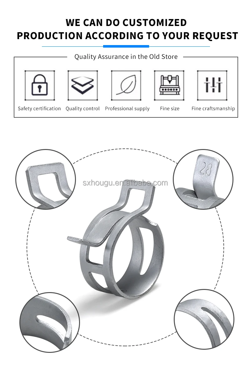 Customized 65Mn Steel Constant Tension Spring Band Hose Clamp| Alibaba.com