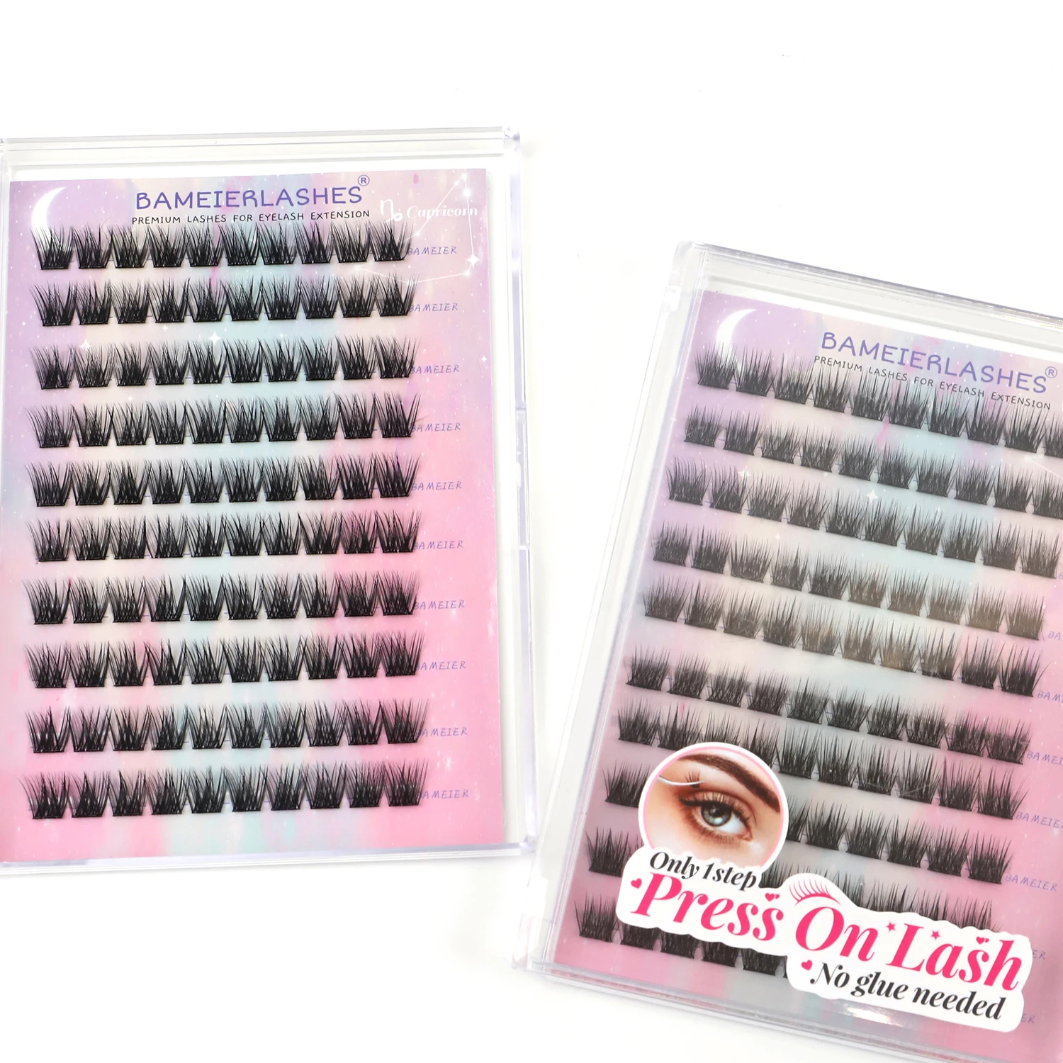 Factory Direct Supply Pre Glued Cluster Individual Eyelash Extension ...