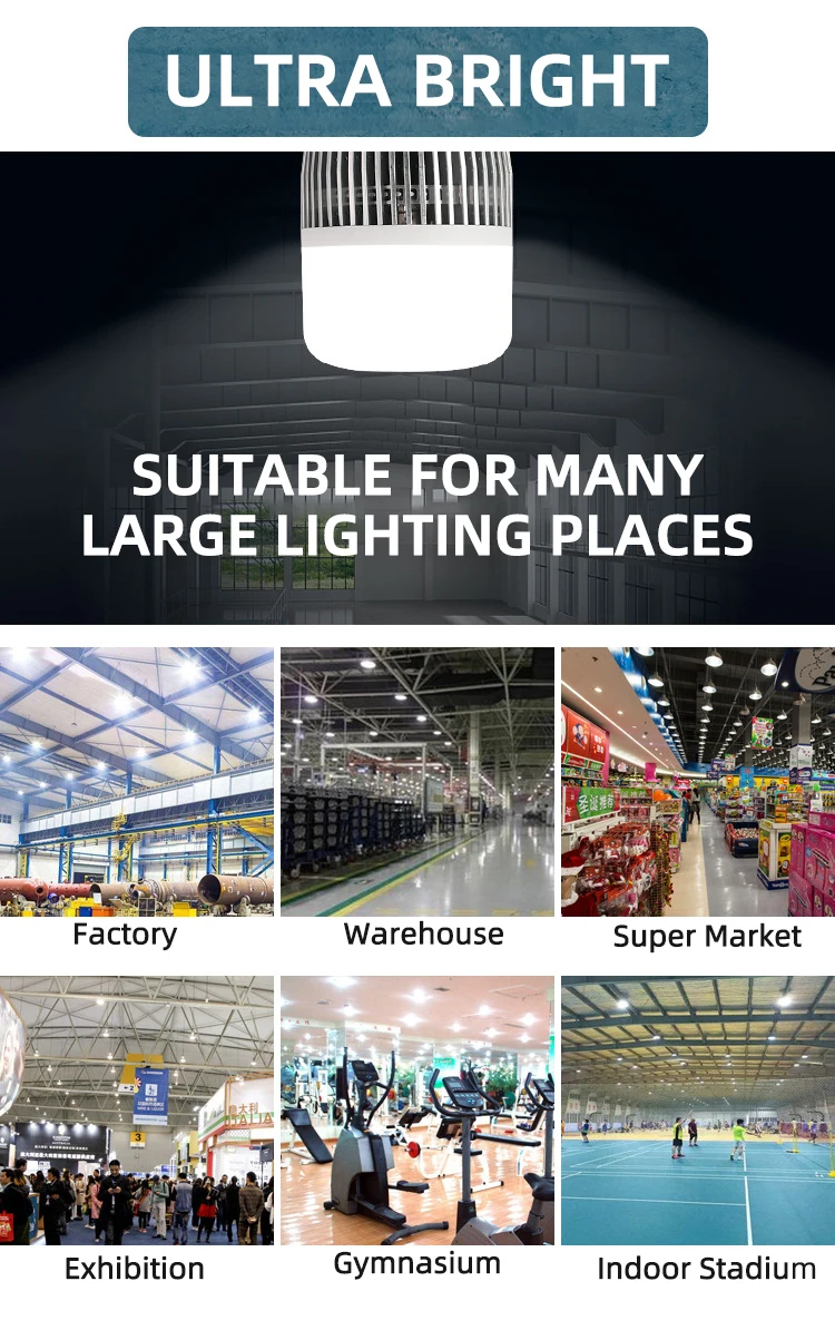 Wholesale Led High Power T-shaped Bulb E27e40 50w100150w Workshop ...