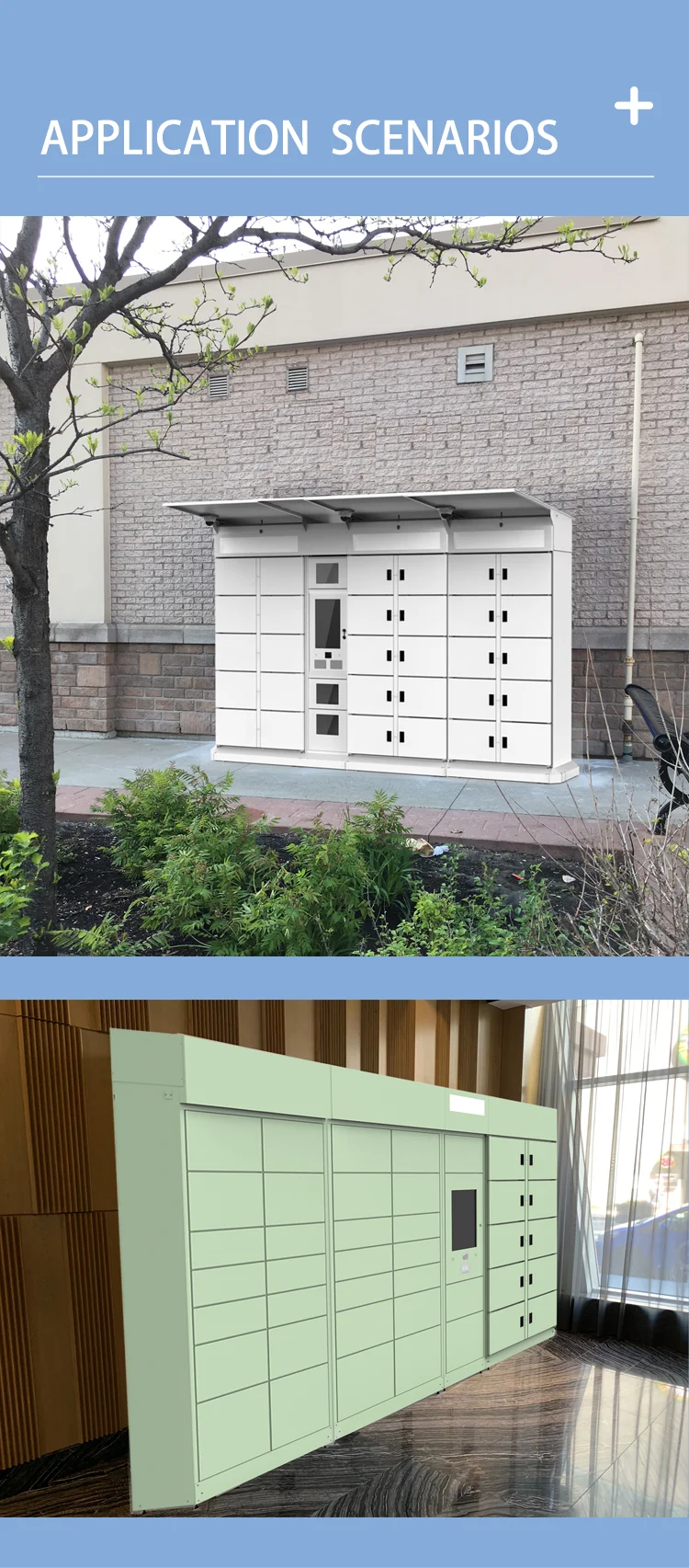 Snbc Steel Face Scan Refrigerated Parcel Lockers Auto For Post Express ...