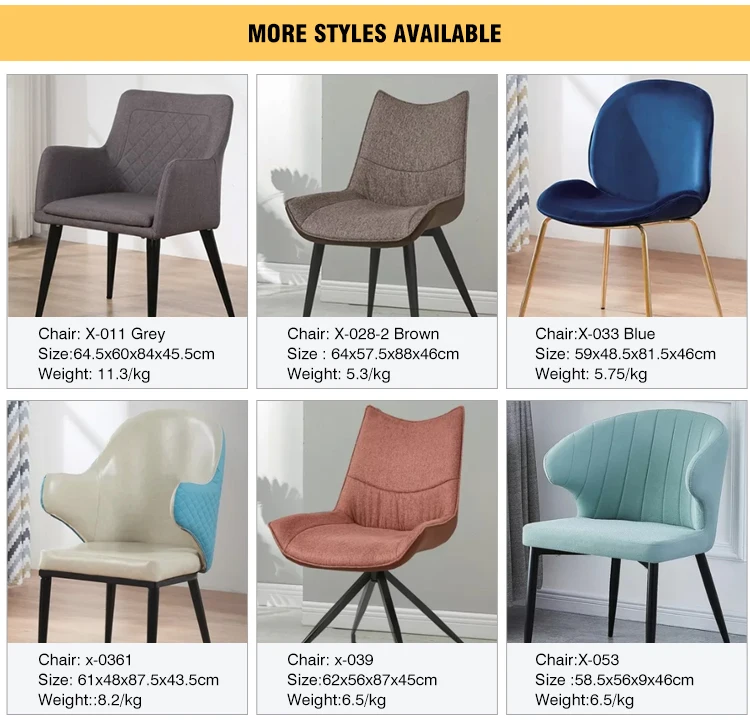 Modern Metal Leather Dining Chair Negotiate Restaurant Stool Light ...