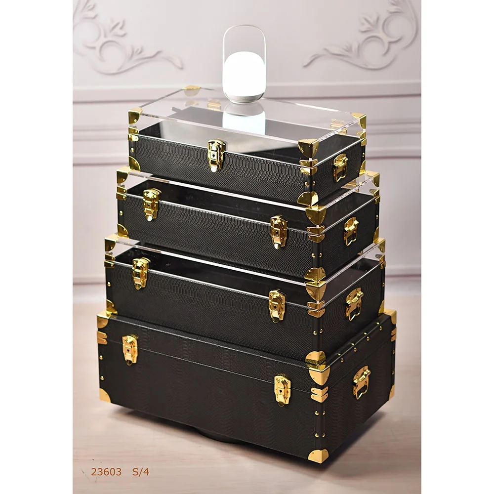 Luxury Leather and Acrylic Box - Perfect for Display Storage